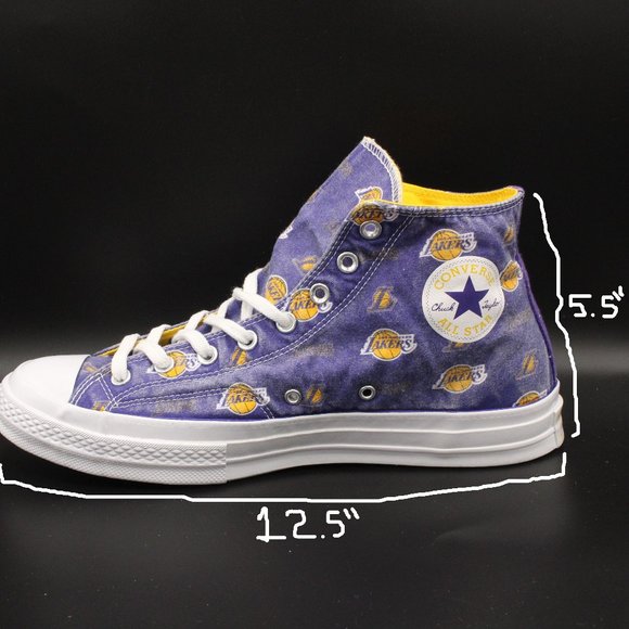 Converse | Shoes | Lakers Converse High Top Sneaker Unisex | Poshmark